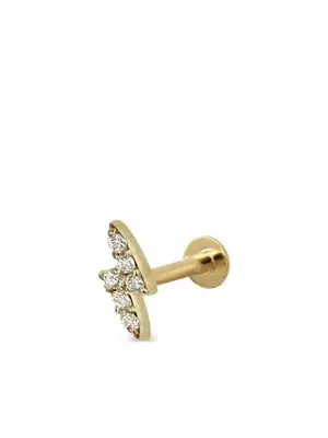 LARK & BERRY 14kt Yellow Lightning Strike Diamond Stud Earring - Gold