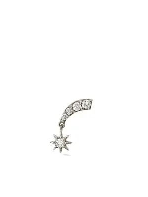 LARK & BERRY 14kt White Gold Diamond Starburst Stud Earring - Silver