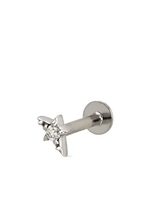 LARK & BERRY 14kt White Gold Diamond Shooting Star Stud Earring