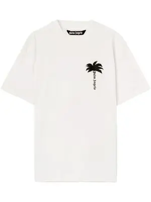 Palm Angels The Palm Cotton T-shirt - White