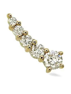 LARK & BERRY 14kt Yellow Diamond Shooting Star Stud Earring - Gold