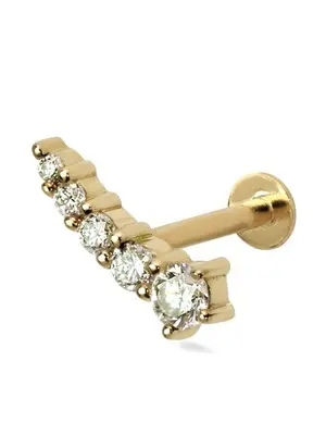 LARK & BERRY 14kt Yellow Diamond Shooting Star Stud Earring - Gold