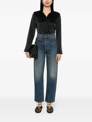 Khaite High-waisted Straight-leg Jeans - Blue