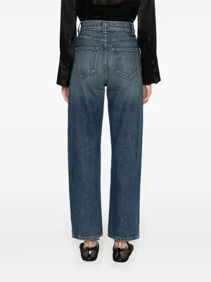 Khaite High-waisted Straight-leg Jeans - Blue