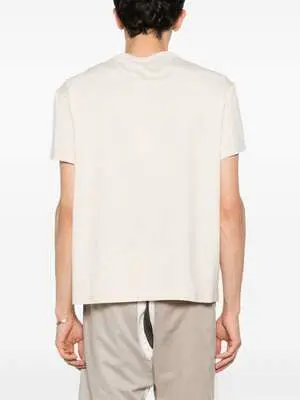 MAISON MARGIELA Logo-embroidered Cotton T-shirt - Neutrals