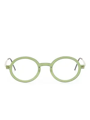 LINDBERG Round-frame Eyeglasses - Green