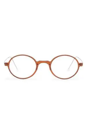 LINDBERG Round-frame Glasses - Brown
