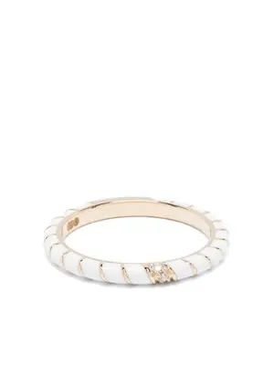 Yvonne Léon 9kt Yellow Diamond Band Ring - Gold