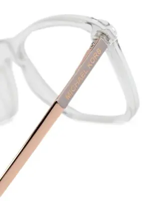 Michael Kors Logo-engraved Square-frame Glasses