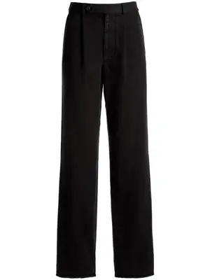 Bally High-waist Cotton Trousers With Belt