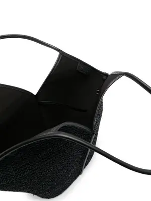Hereu Calella Raffia Tote Bag - Black