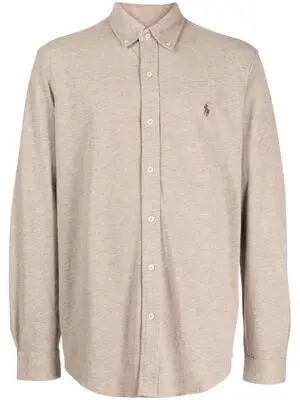 Polo Ralph Lauren Polo Pony Cotton Shirt - Neutrals