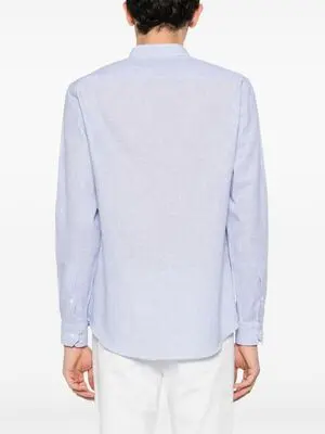 Emporio Armani Logo-embroidered Striped Shirt