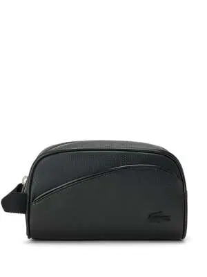 Lacoste Angy Faux-leather Wash Bag - Black