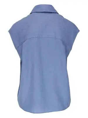 Vince Sleeveless Linen Shirt