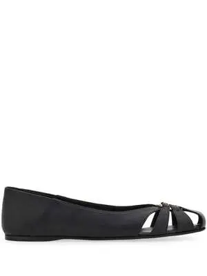 FERRAGAMO Gancini Ornament Ballerina Flats