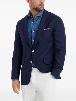 Brunello Cucinelli Single-breasted Linen Blazer
