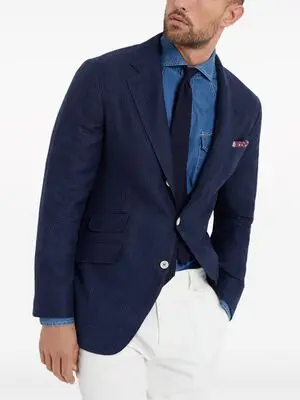 Brunello Cucinelli Single-breasted Linen Blazer