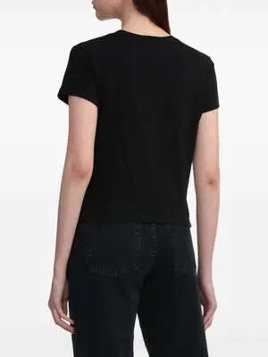 AGOLDE Adine Cotton T-shirt - Black