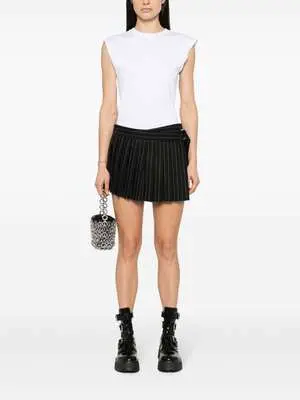 Rabanne Chain-detail Cotton T-shirt - White
