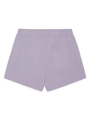 Sporty & Rich Vendome Logo-embroidered Shorts - Purple