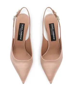 Dolce & Gabbana 105mm Slingback Leather Pumps