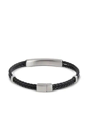 AGNÈS B. Logo-engraved Leather Bracelet