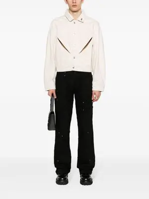 HELIOT EMIL Cut-out Denim Jacket