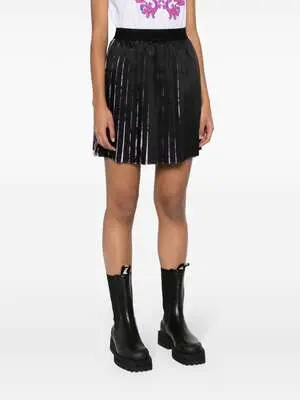 Versace Watercolour Barocco Pleated Skirt