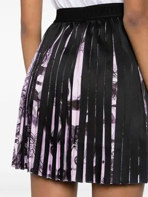 Versace Watercolour Barocco Pleated Skirt