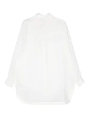 Ermanno Scervino Floral Embroidery Poplin Shirt