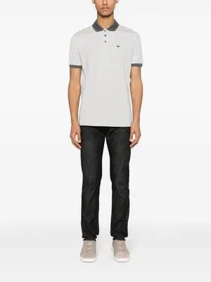 Emporio Armani Mid-rise Slim-fit Jeans - Black
