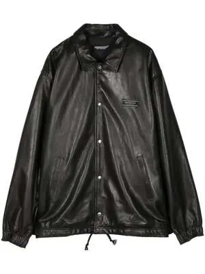 Undercover Logo-appliqué Leather Jacket