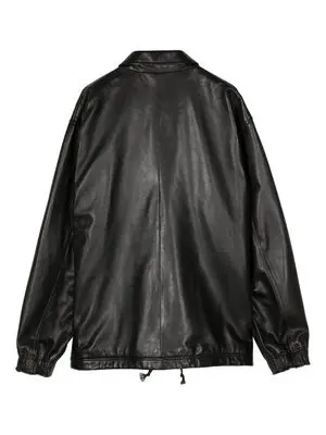 Undercover Logo-appliqué Leather Jacket