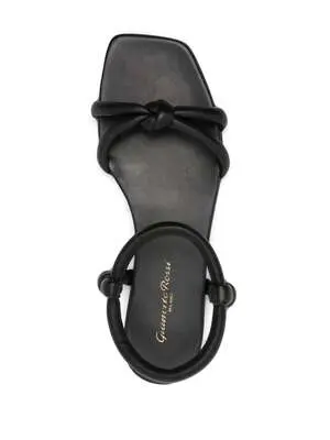 GIANVITO ROSSI Juno Leather Sandals - Black