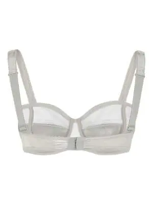 Dolce & Gabbana Metallic Balconette Bra - Silver