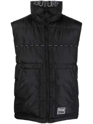 Versace Logo-print Reversible Padded Gilet