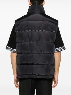 Versace Logo-print Reversible Padded Gilet