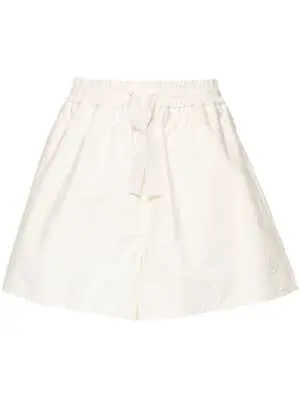 Moncler Poplin Shorts - Neutrals