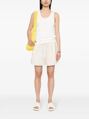 Moncler Poplin Shorts - Neutrals
