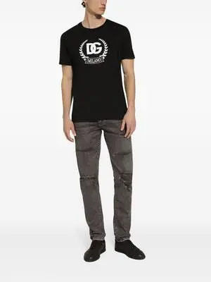 Dolce & Gabbana Dg-print Stretch-cotton T-shirt