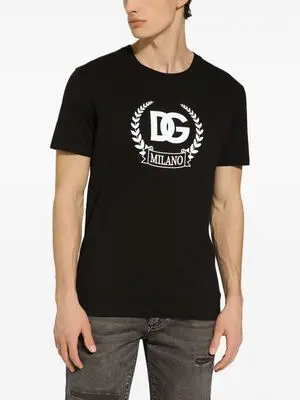 Dolce & Gabbana Dg-print Stretch-cotton T-shirt