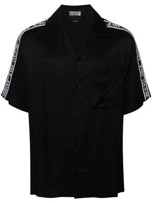 Versace Logo-tape Short-sleeve Shirt