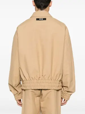 Versace Logo-patch Bomber Jacket