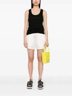 Moncler Logo-embroidered Tank Top - Black