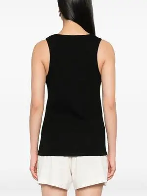 Moncler Logo-embroidered Tank Top - Black