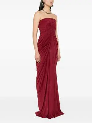 Rick Owens Ruched Bustier Maxi Dress