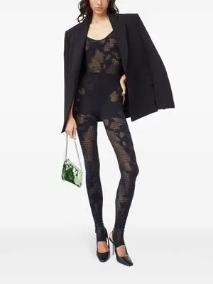 Gcds Camouflage-pattern Mesh Leggings