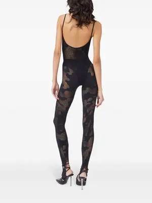 Gcds Camouflage-pattern Mesh Leggings