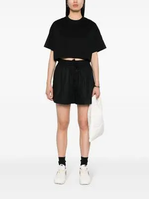 Moncler Sequin-logo Cropped T-shirt